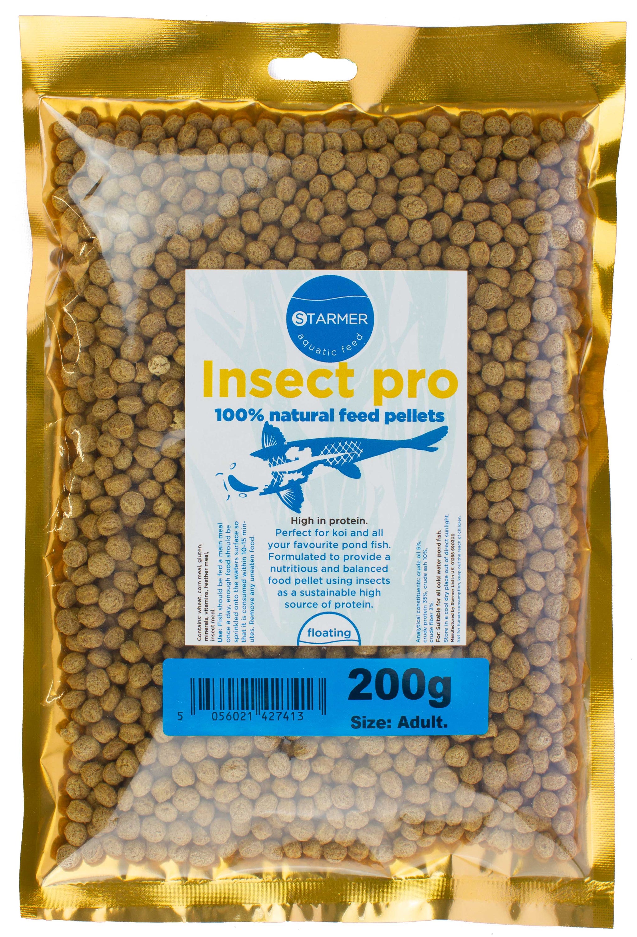 Koi carp floating feed pellets insect protein grower pond pellets ...