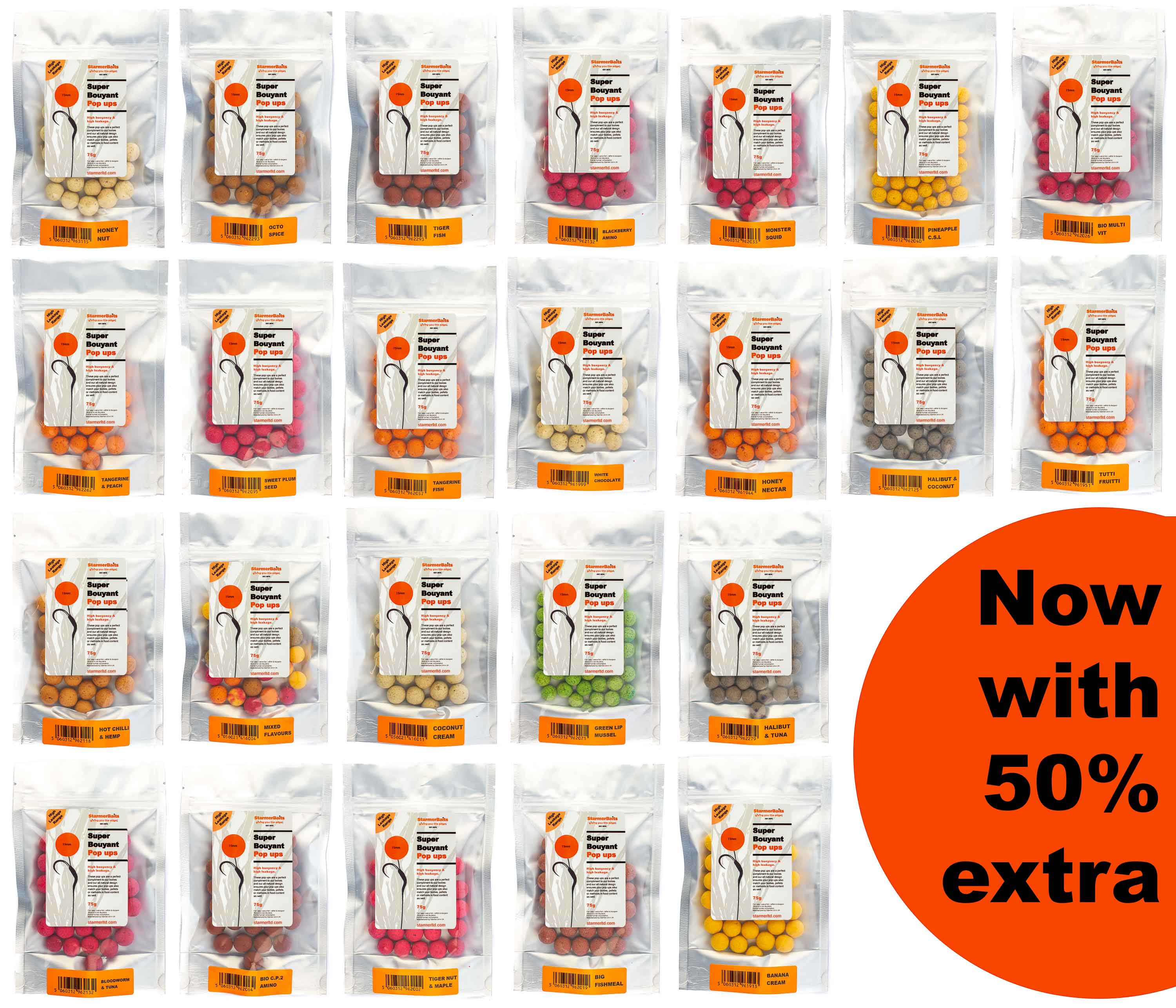 High buoyancy boilie pop ups for car & coarse fishing 15mm – Starmer Ltd