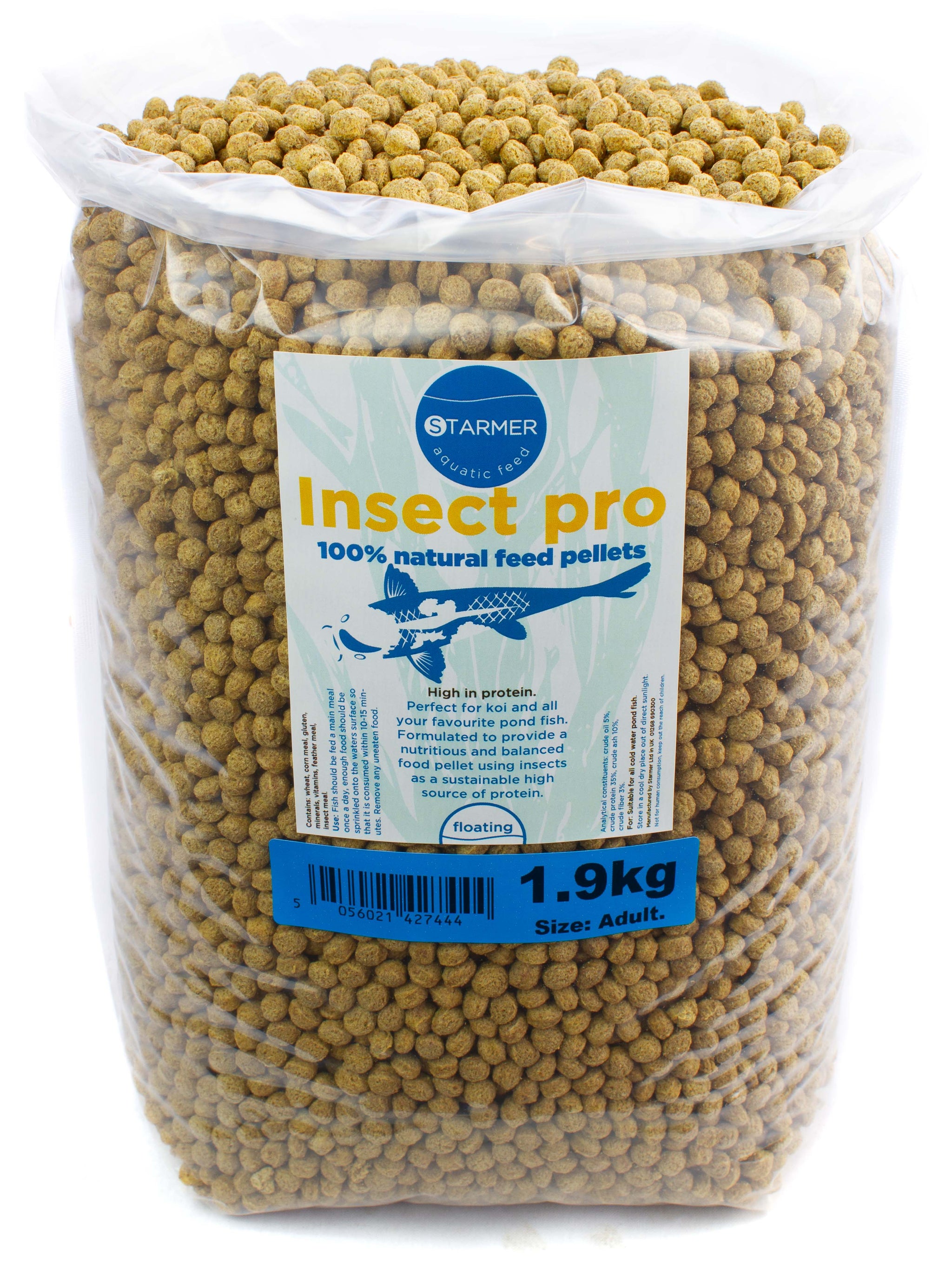 Koi carp floating feed pellets insect protein grower pond pellets ...