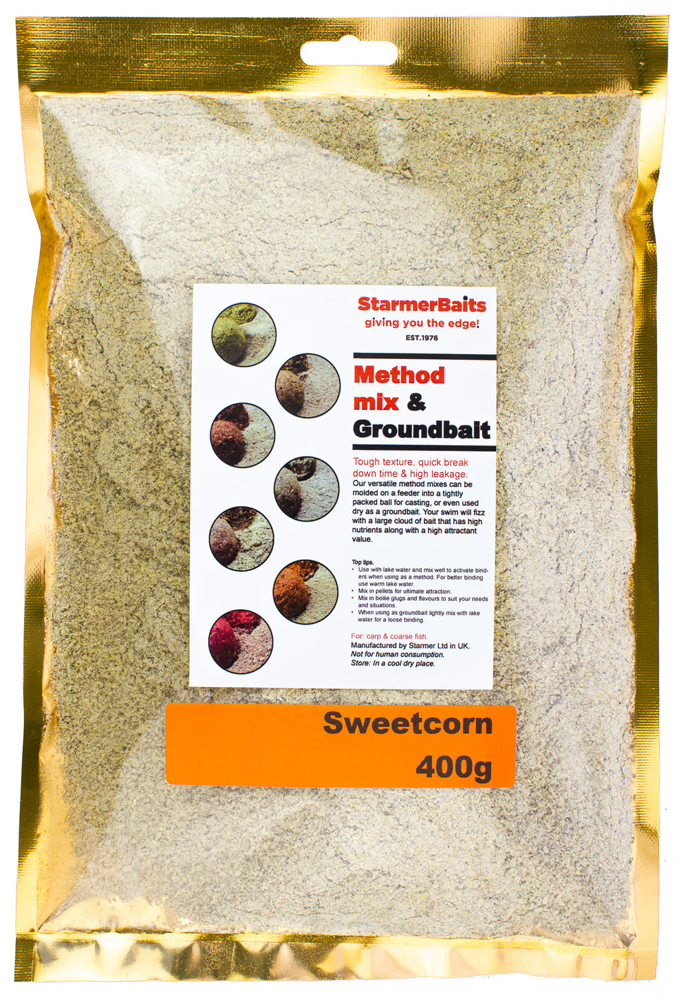 sweetcorn method groundbait mix for carp and coarse fishing all season ...